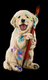 Puppy Paints - Paintings & Prints