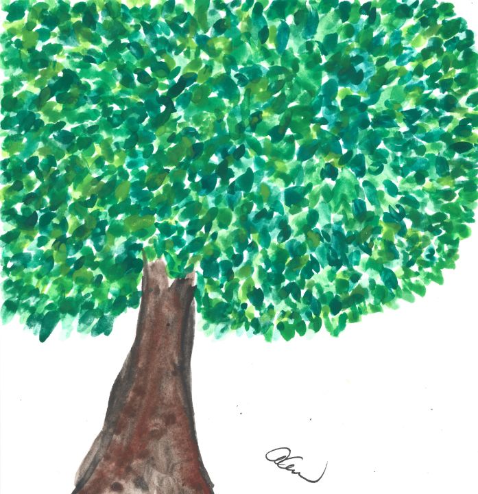 Guardian - Life through Leaves by Andrea - Paintings & Prints, Flowers ...