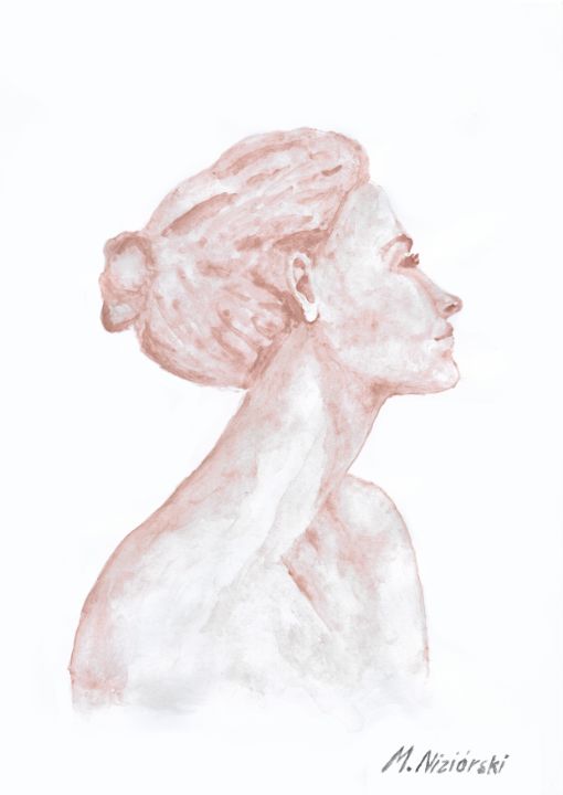 Pensive woman - niziorski.art - Paintings & Prints, People & Figures ...