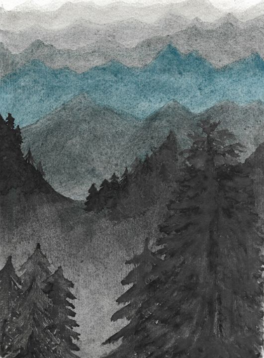 Endless mountains - niziorski.art - Paintings & Prints, Landscapes ...