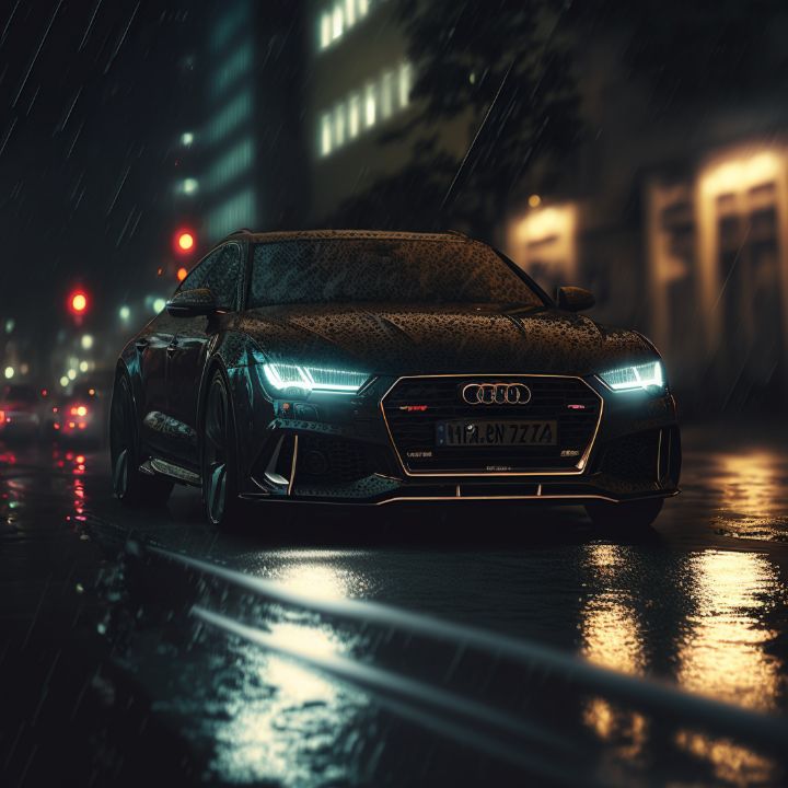 Audi rs7 4k black - An Artist - Digital Art & AI, Vehicles ...