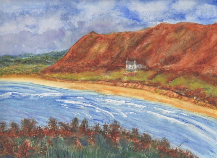 Rhossili Bay IV - Debbie Pain, Spellbound Art & Sculptures - Paintings ...