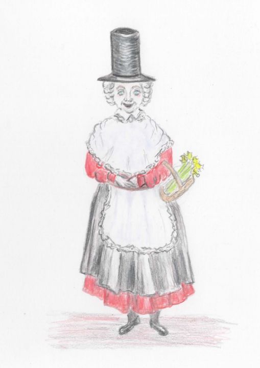 Welsh Lady - Debbie Pain, Spellbound Art & Sculptures - Drawings ...