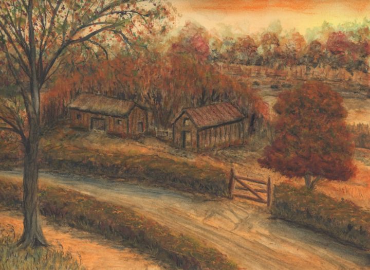 Sundown - Debbie Pain, Spellbound Art & Sculptures - Paintings & Prints ...