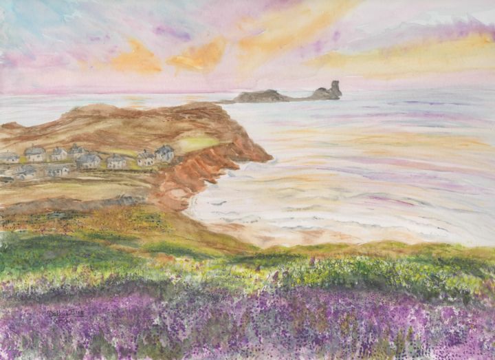 Worms Head, Rhossili Bay - Debbie Pain, Spellbound Art & Sculptures ...