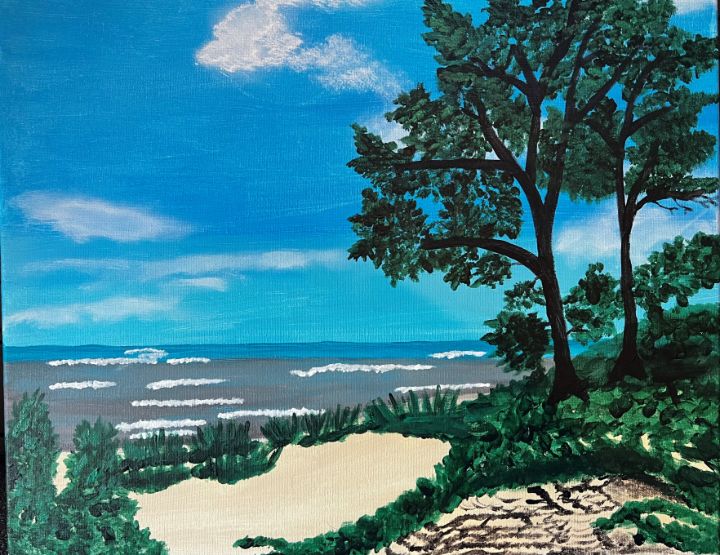 Lake Michigan Restfulness - Lois Phizacklea Artwork - Paintings ...