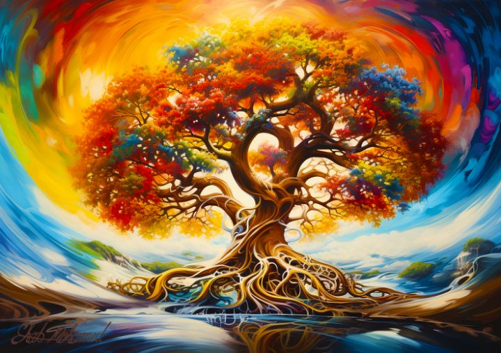 Eternal Tree of Life - Fine_Arts - Paintings & Prints, Abstract, Other ...