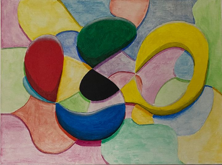 Easy shapes - W.E.N. - Paintings & Prints, Abstract, Irregular Forms ...