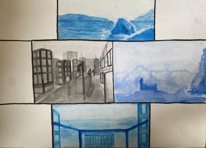 Fragmented reality n - W.E.N. - Paintings & Prints, Landscapes & Nature ...