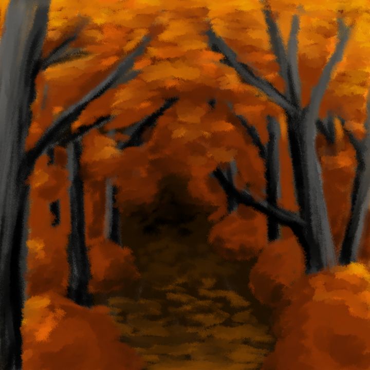 Fall Trails - Reyna's Gallery - Drawings & Illustration, Flowers ...