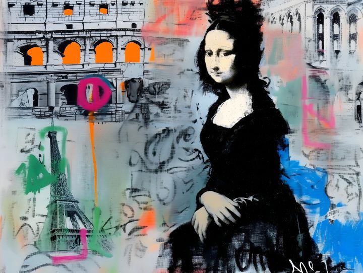 Mona. Still Watching. - DRIFT POINT GALLERY - Digital Art & AI, People ...