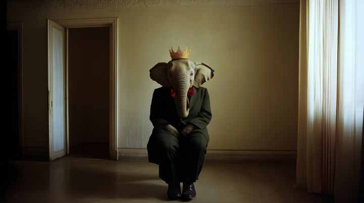 Elephant King in Exile, Paris 1967 - DRIFT POINT GALLERY - Digital Art ...
