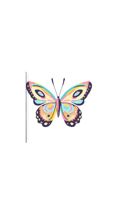Giant Multicolor Butterfly Design" T - UjeoArtworks - Digital Art & AI ...