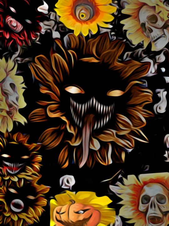 Sunflower Horror - Brandylynn962 - Digital Art & AI, Flowers, Plants ...