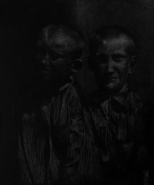 Brothers - Baiba Sime - Drawings & Illustration, People & Figures ...