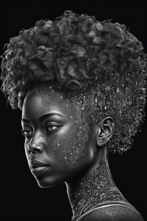 ASCII Queen - Black Joy Prints - Digital Art, People & Figures, Other ...