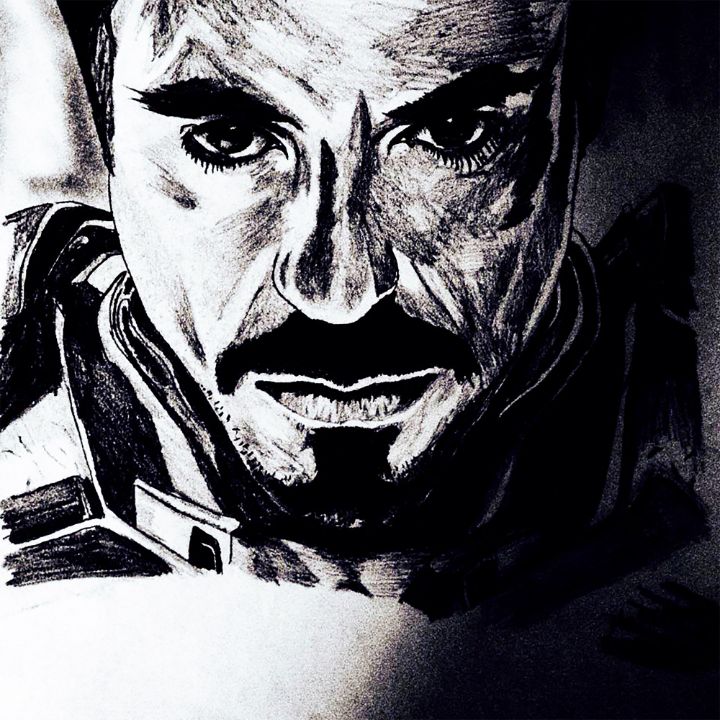 tony stark drawing - Eagle - Drawings & Illustration, People & Figures ...