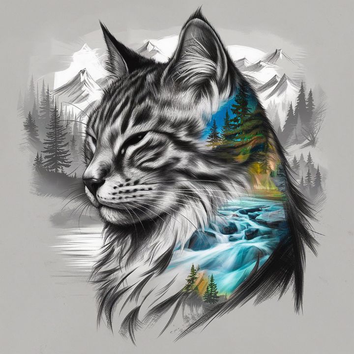 CAT - Eagle - Drawings & Illustration, Animals, Birds, & Fish, Cats ...