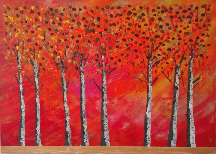 Autumn - Bogo - Paintings & Prints, Flowers, Plants, & Trees, Trees ...