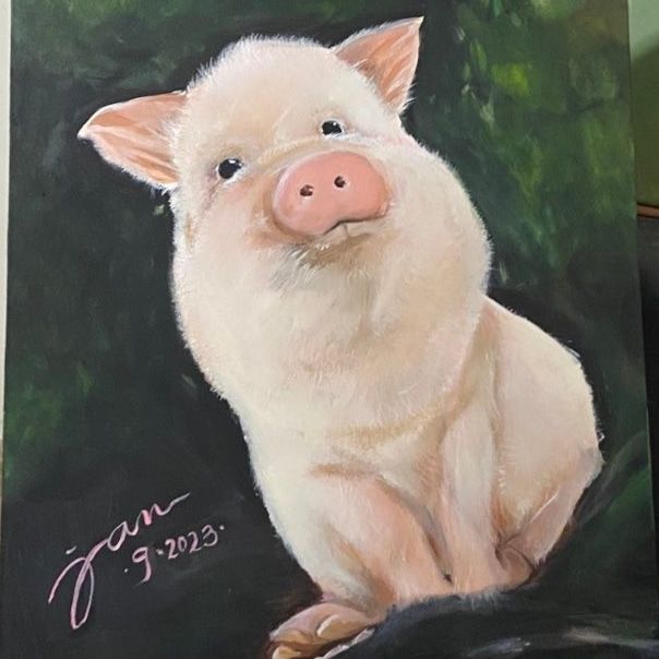 Pig - Jan - Paintings & Prints, Animals, Birds, & Fish, Farm Animals ...