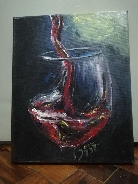 Pour me a glass - Jan - Paintings & Prints, Food & Beverage, Alcohol ...