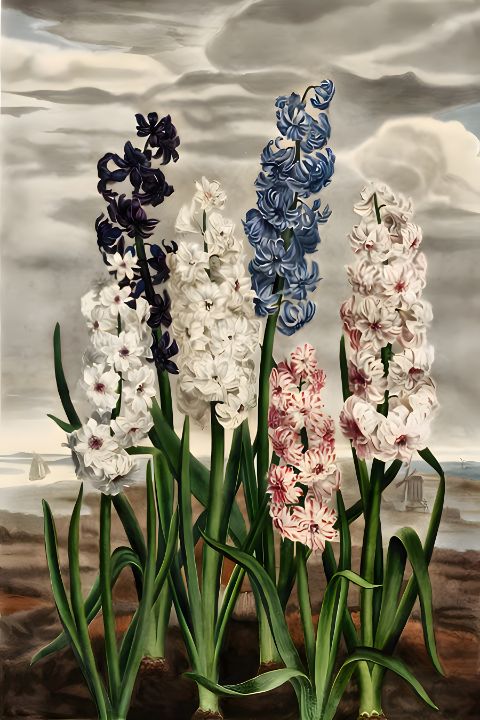Hyacinths - From Natures Arms - Paintings & Prints, Flowers, Plants ...