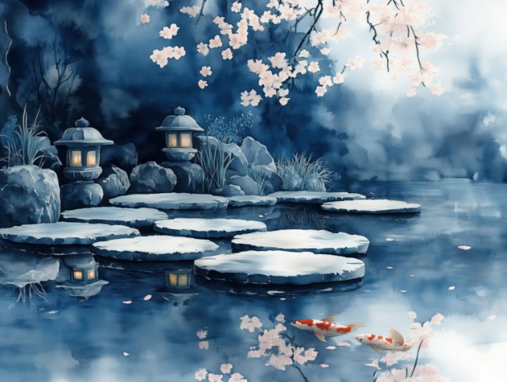 Japanese Zen Landscape Painting Habit Of Art: Portland's Garden