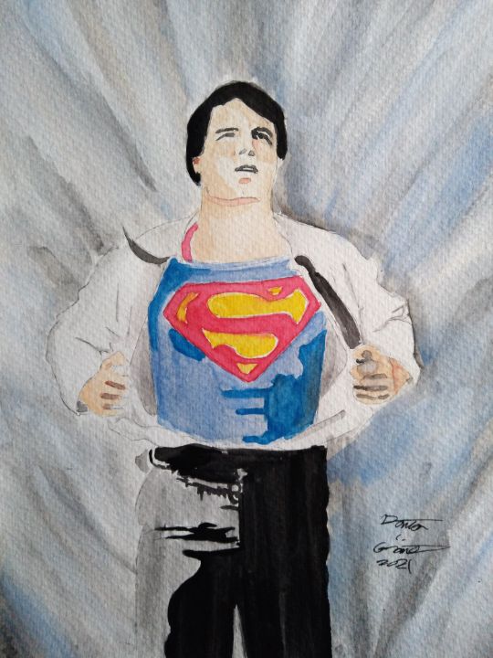 Christopher Reeve as Superman - DCGrant Art - Drawings & Illustration ...