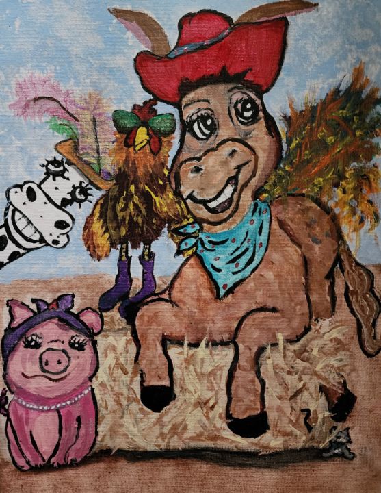 Fancy Hay Day Friends - Kim's Artsy Things - Paintings & Prints ...