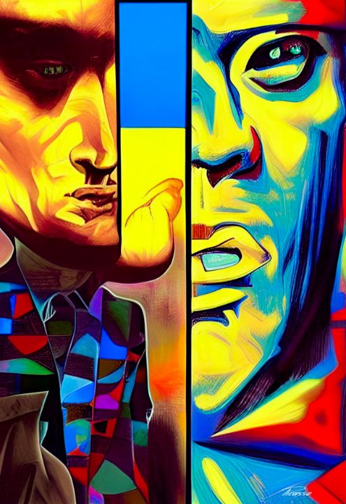 Discordia Abstract 015 Print - Grim Picasso Fine Art Gallery ...