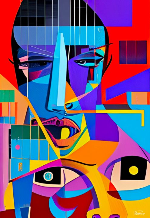 Discordia Abstract 019 Print - Grim Picasso Fine Art Gallery ...