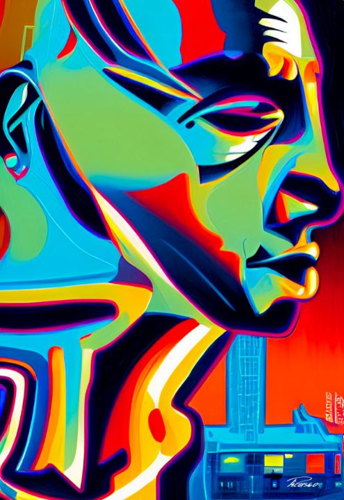 Discordia Abstract 020 Print - Grim Picasso Fine Art Gallery ...