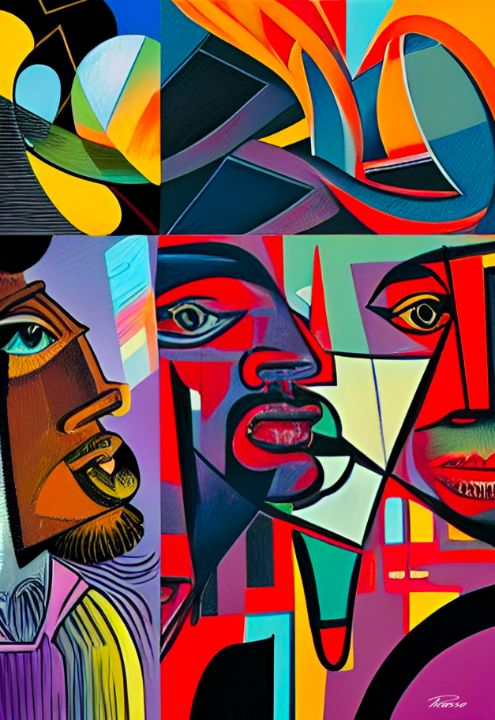 Discordia Abstract 022 Print - Grim Picasso Fine Art Gallery ...