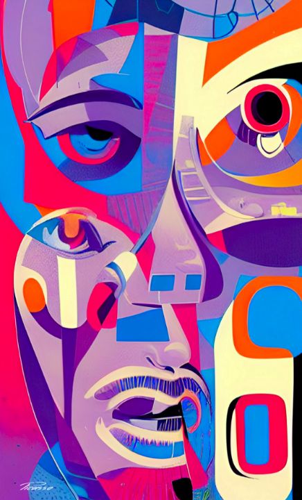 Discordia Abstract 023 Print - Grim Picasso Fine Art Gallery ...