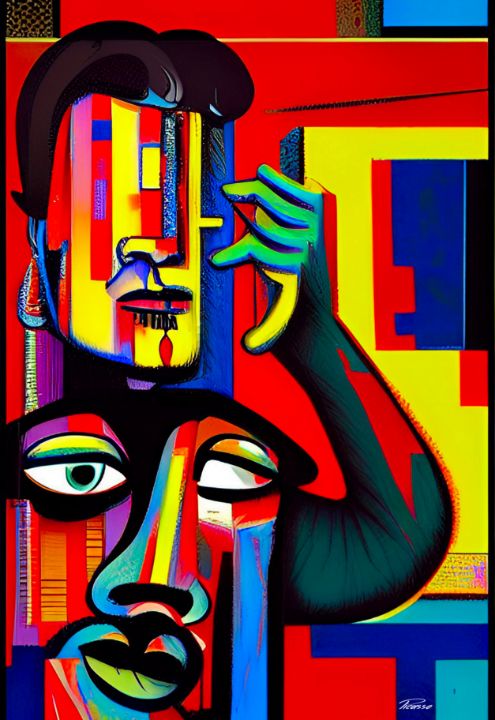 Discordia Abstract 026 Print - Grim Picasso Fine Art Gallery ...