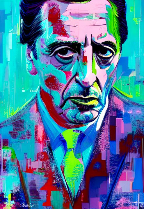 Al Pacino Abstract 002 Print - Grim Picasso Fine Art Gallery ...