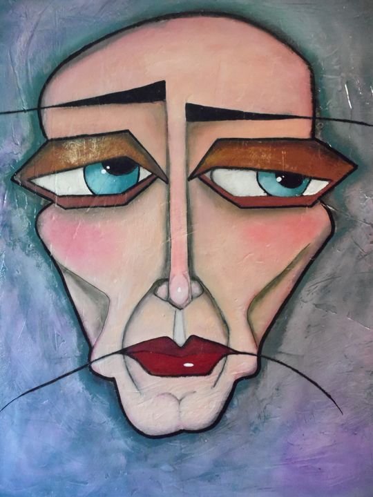 eyes - maureen thompson - Paintings & Prints, Abstract, Figurative - ArtPal