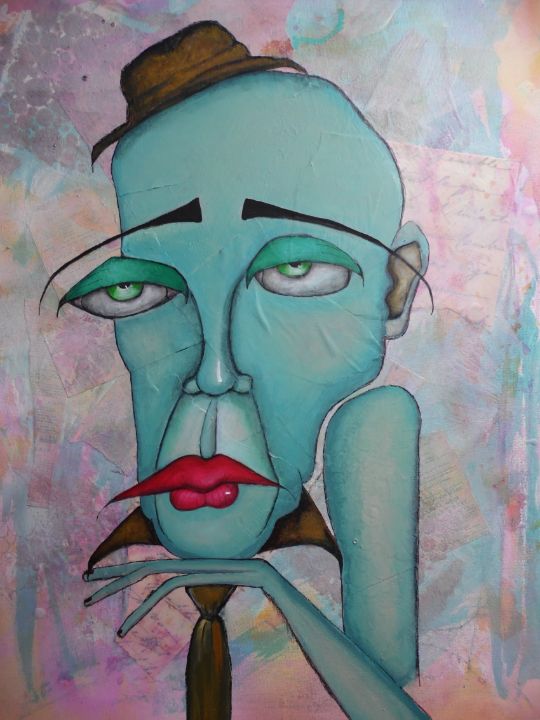sharp dressed man - maureen thompson - Paintings & Prints, Abstract ...