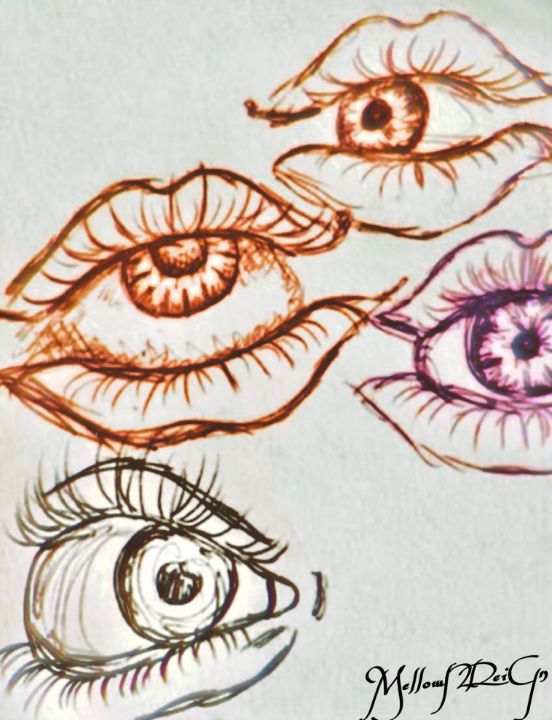 EYES - mellowreign - Drawings & Illustration, Abstract, Color - ArtPal