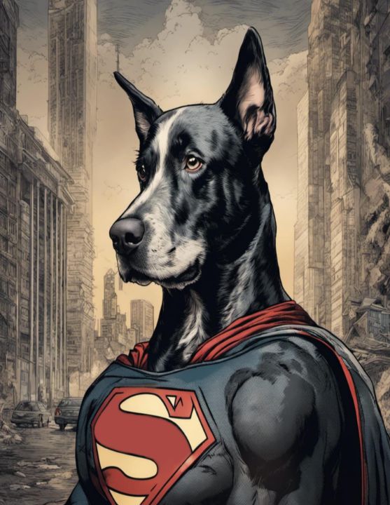 DC Animals - Paintings & Prints, Digital Art & AI