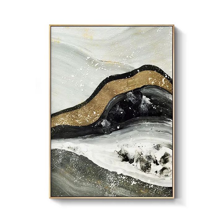 Original hand abstract Oil Painting - Ink painting - Paintings & Prints ...