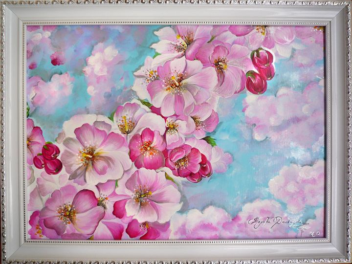 Sakura(flowering cherry) - Velina Daskalova Art - Paintings & Prints ...
