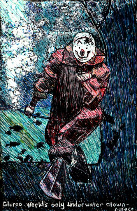 Glurpo the Underwater Clown - Tim Buktu Draws - Drawings & Illustration ...
