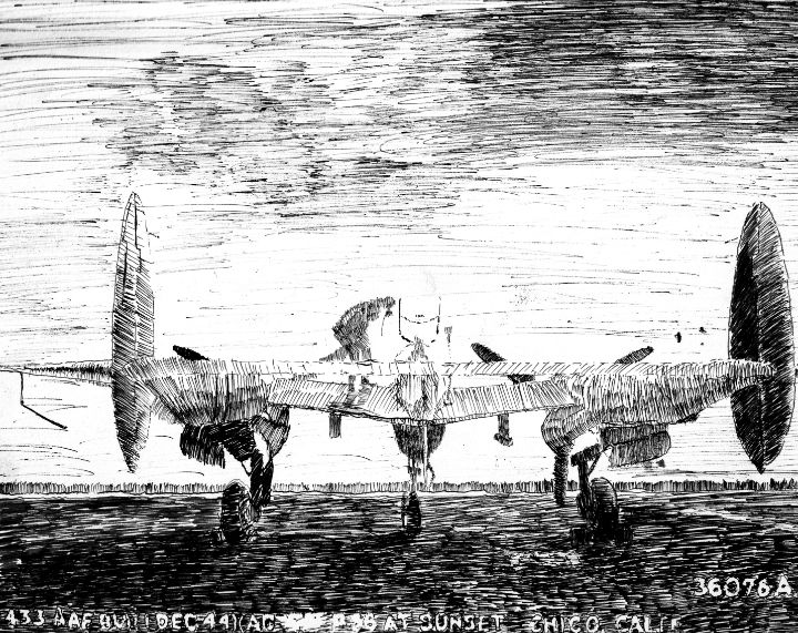 p-38 Lightning at Dusk - Tim Buktu Draws - Drawings & Illustration ...