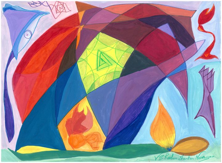 Inner Flame - Third Eye - B Aswin Roshan - Paintings & Prints, Abstract ...