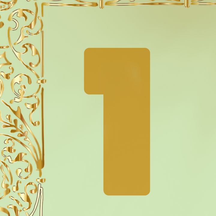 Digital number 1 painting - Visual unique art - Digital Art & AI ...