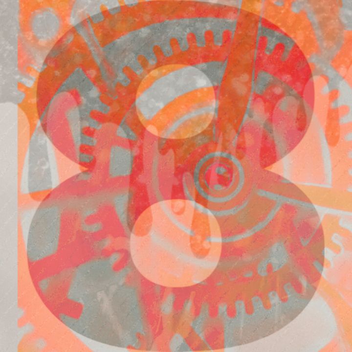 Digital number 8 paintng - Visual unique art - Digital Art, Childrens ...