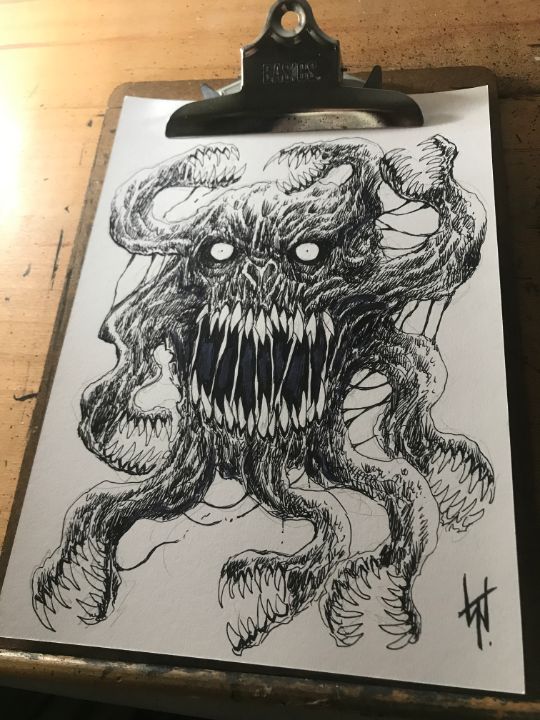 Licensed Horror Artwork - Original Horror Art By Wayne Tully - Drawings ...