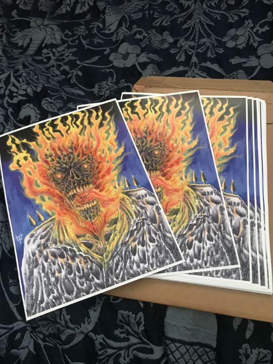 Ghost Rider Art Prints - Original Horror Art By Wayne Tully - Drawings ...