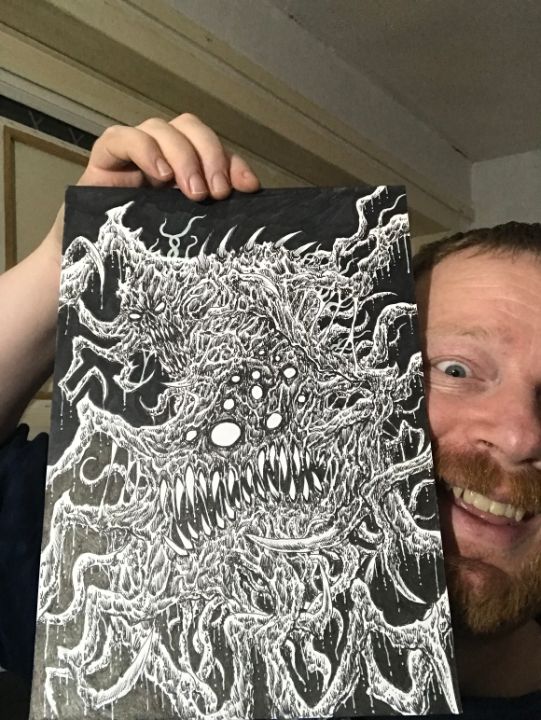 Licensed Dark Demon Art - Original Horror Art By Wayne Tully - Drawings ...